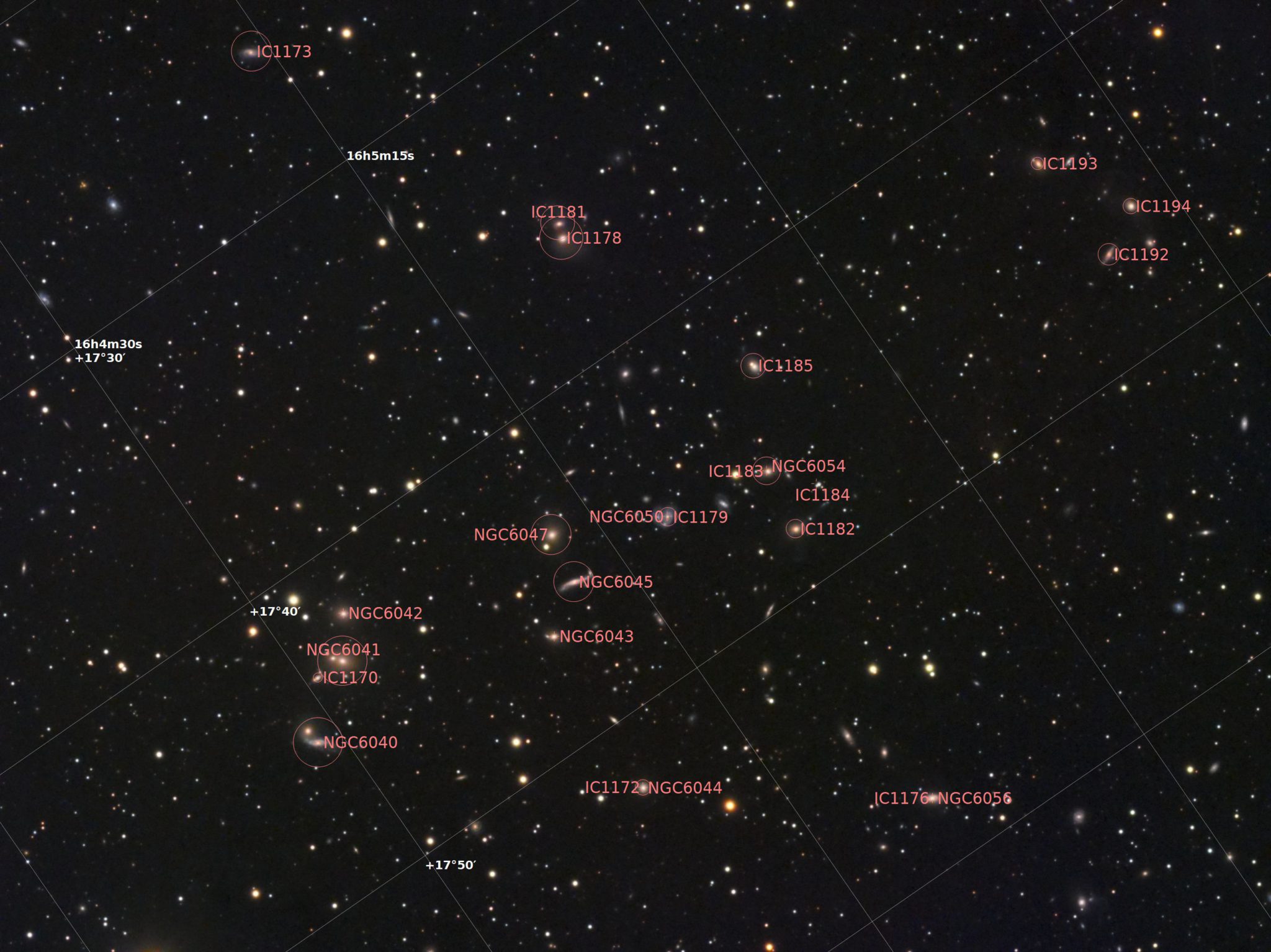 Abell 2151 - The Hercules Cluster - SK Astro