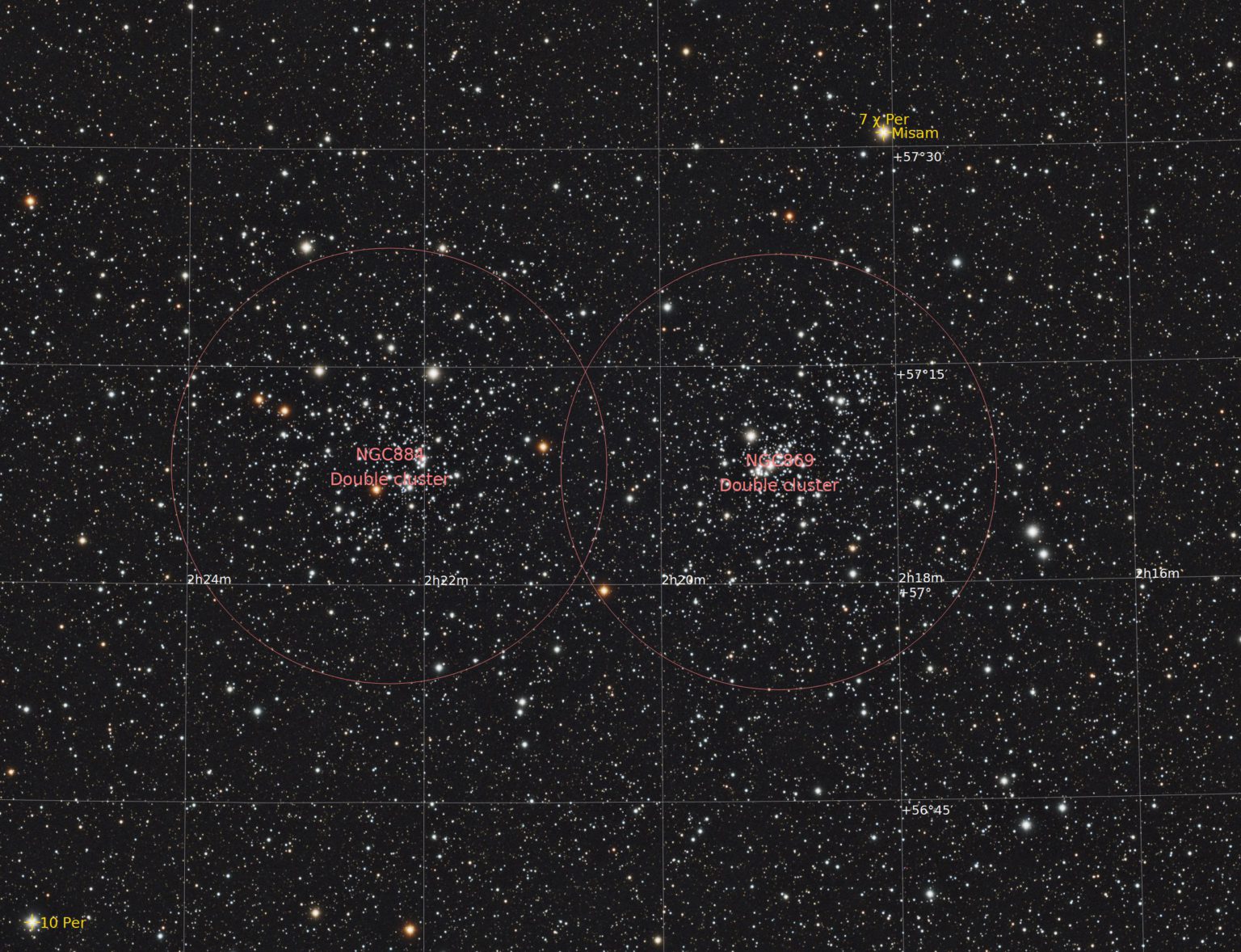 The Double Cluster - SK Astro