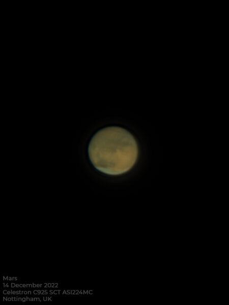 Mars 14 Dec 2022, C925 and ASI224MC - SK Astro